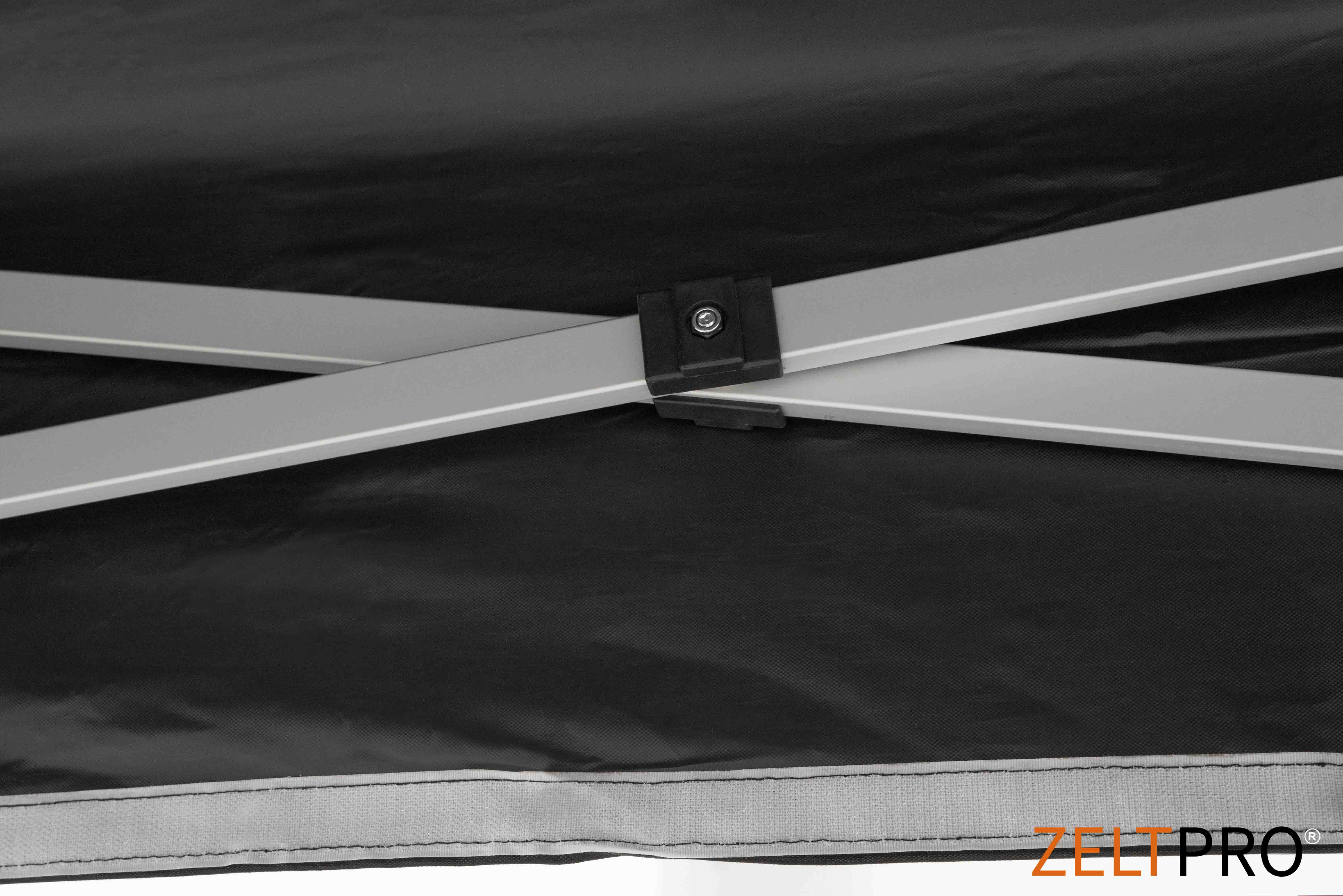 Pop up telts jumts un sienas (4 gab.) komplekts 3x6 Melna Zeltpro TITAN